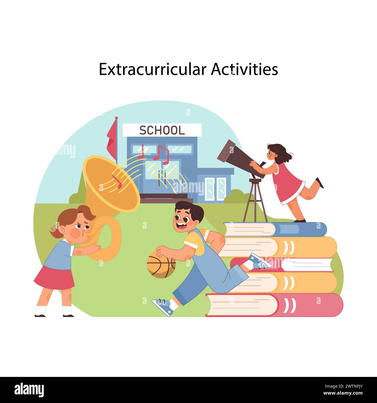 Comprehensive school Stock Vector Images - Alamy