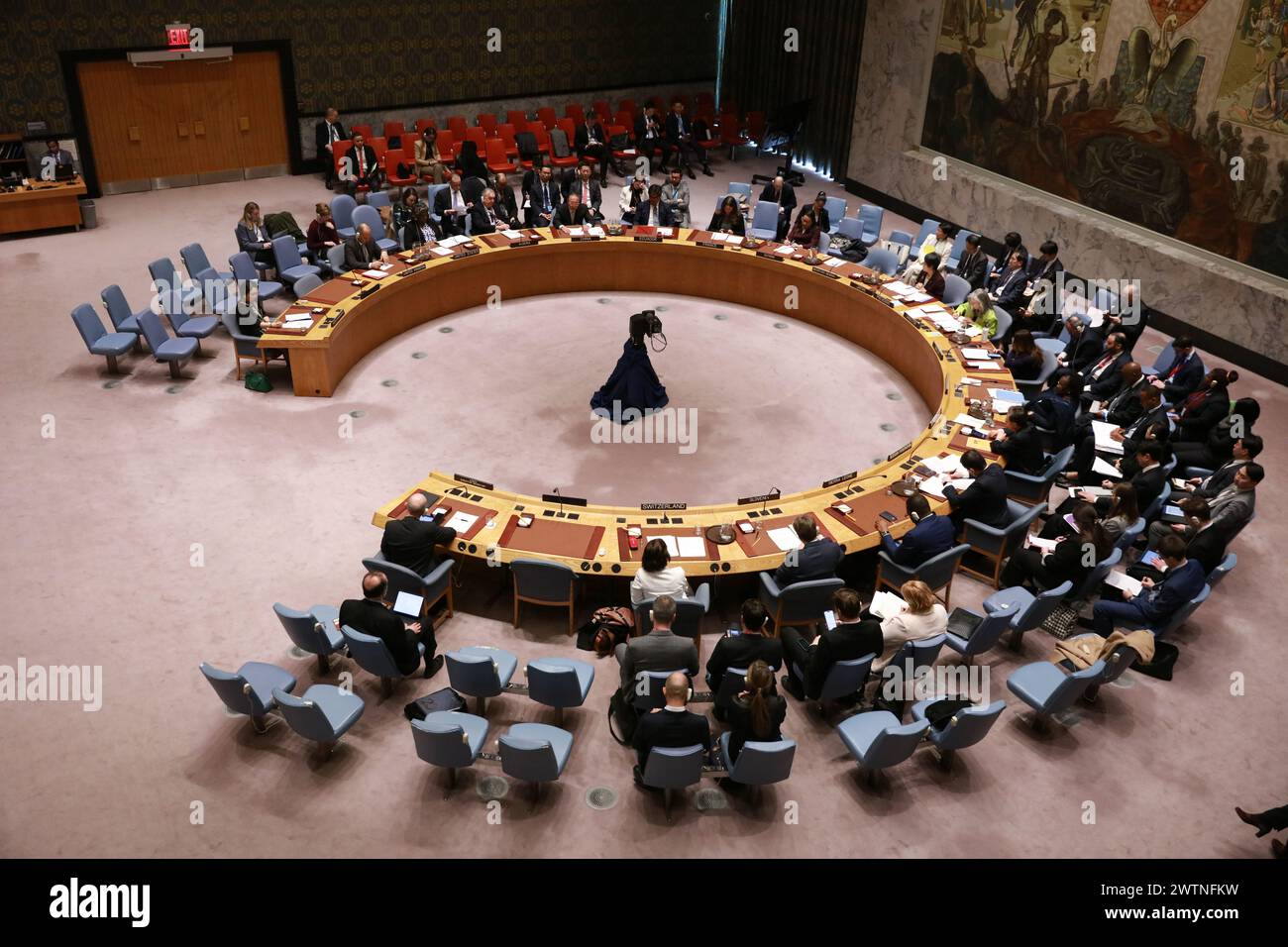 United Nations. 18th Mar, 2024. The United Nations Security Council ...