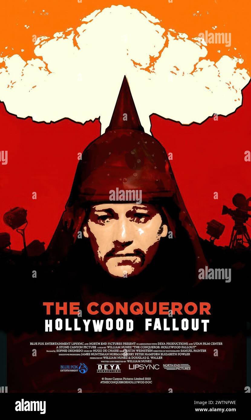 THE CONQUEROR (HOLLYWOOD FALLOUT), poster, John Wayne, 2023. © Blue Fox ...