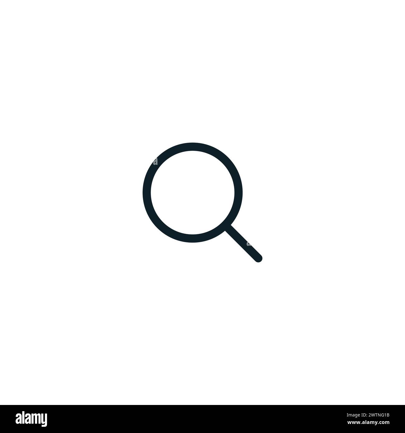 Minimalist magnifying glass icon. Search symbol social network simple ...