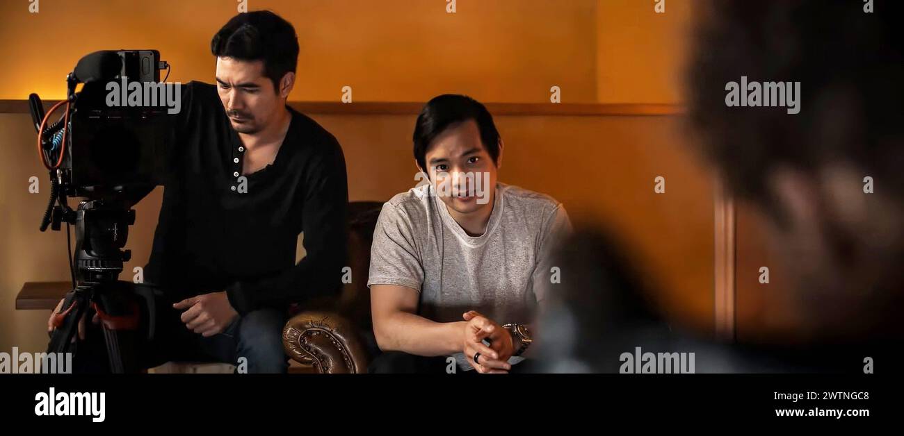 JONAH, from left: Ken Kirby, Osric Chau, Lincoln Huffman, 2024. © Eagle ...