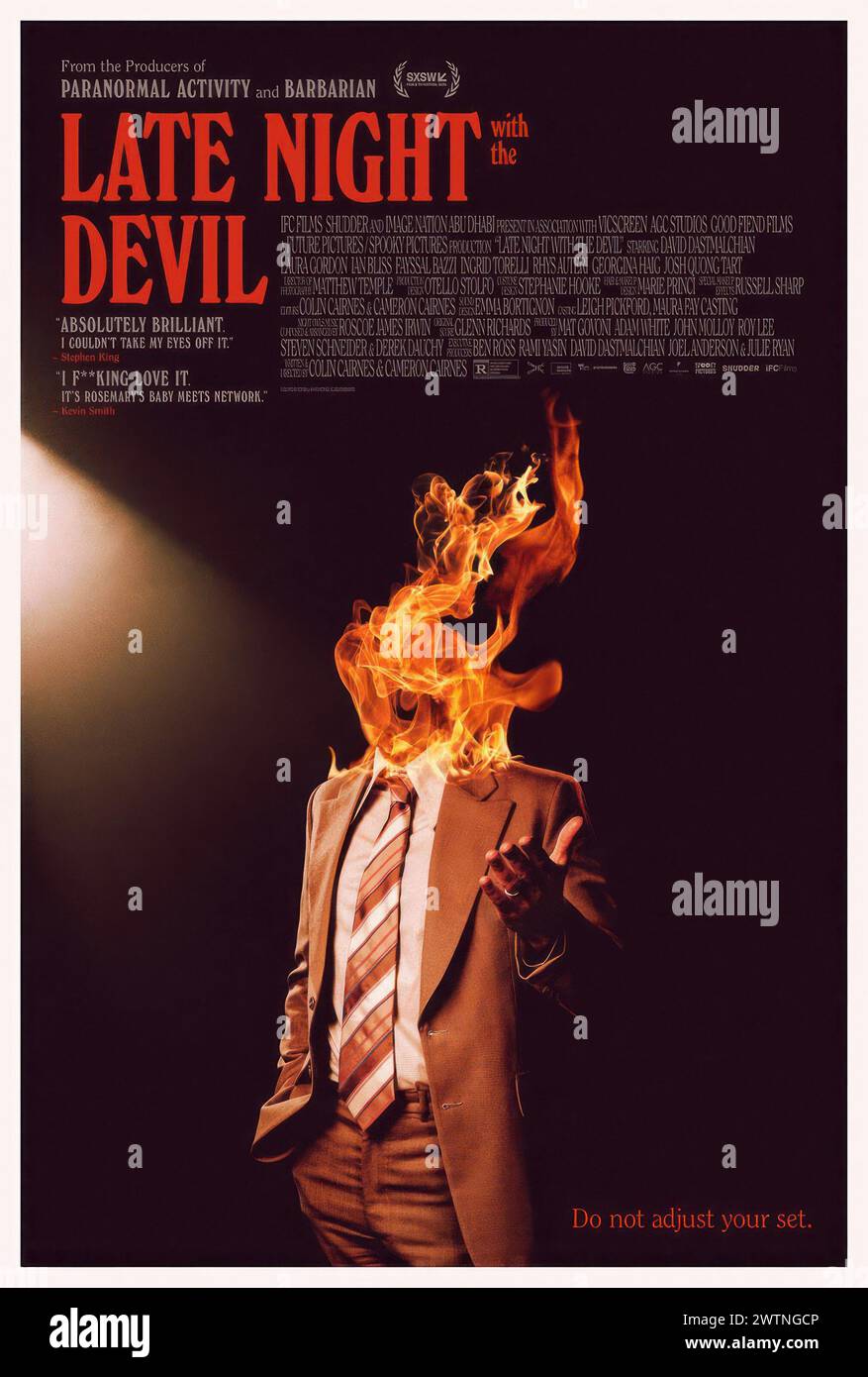 LATE NIGHT WITH THE DEVIL, US poster, David Dastmalchian, 2023. © IFC ...