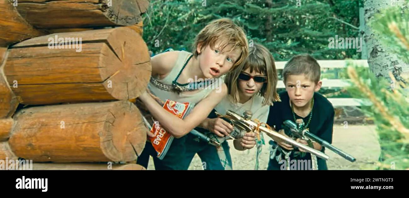 RIDDLE OF FIRE, from left: Charlie Stover, Phoebe Ferro, Skyler Peters ...