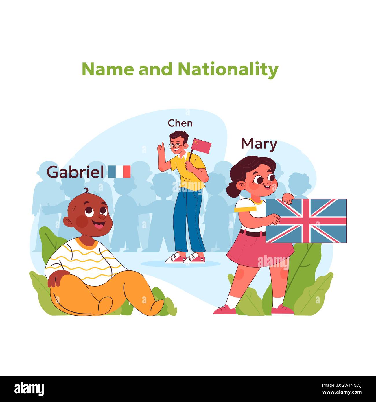 Flags of the identities Cut Out Stock Images & Pictures - Alamy