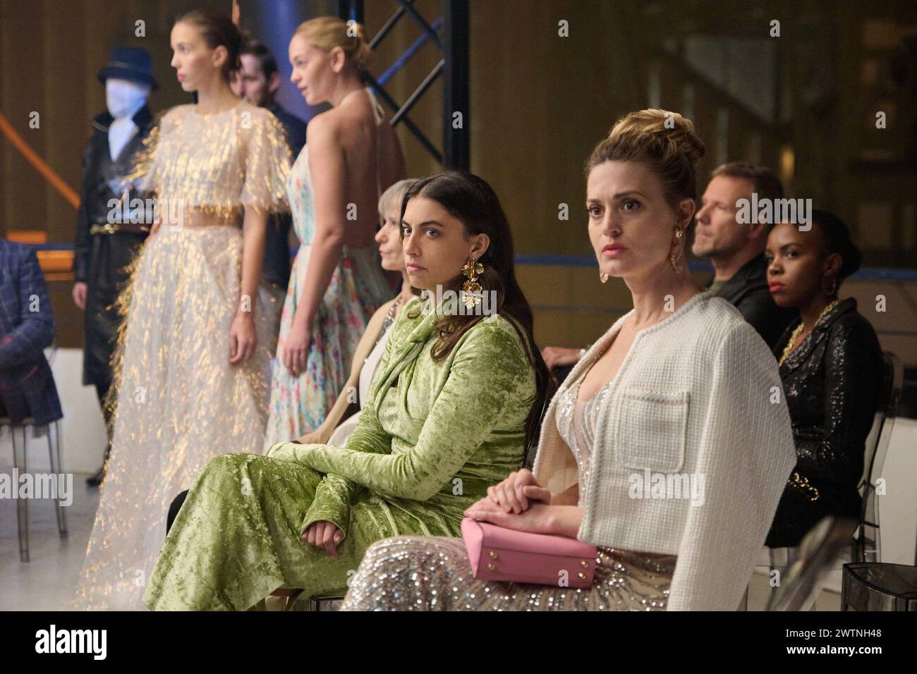 CRIMES OF A FASHION: KILLER CLUTCH, front, from left: Paloma Coquant ...