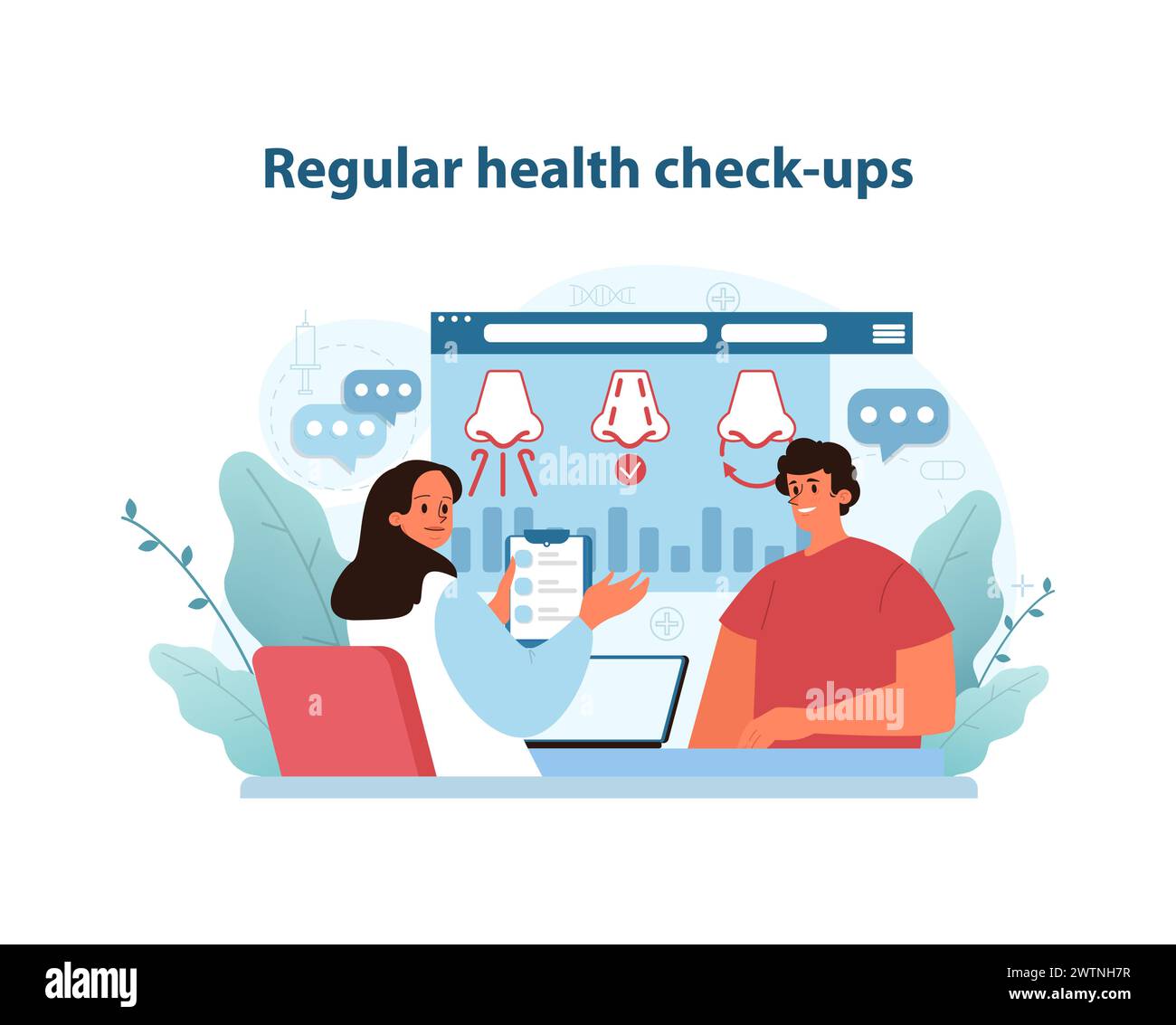 Olfactory analysis Stock Vector Images - Alamy