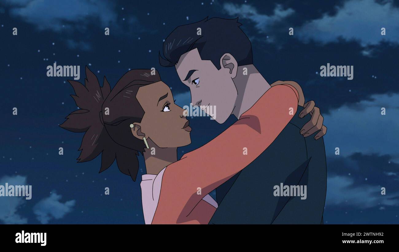 INVINCIBLE, from left: Amber Bennett (voice: Zazie Beetz), Mark Grayson ...