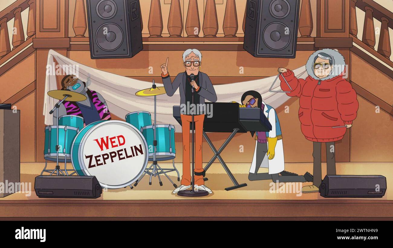 GRIMSBURG, from left: Detective Greg Summers (voice: Kevin Michael ...