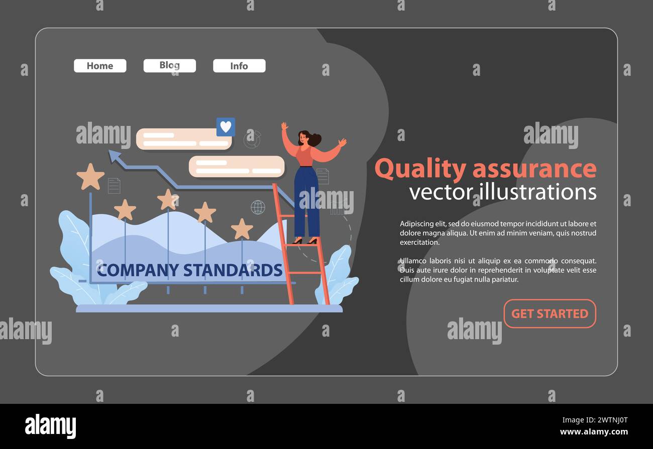Quality Assurance Standards An Illustrative Display Of A Professional