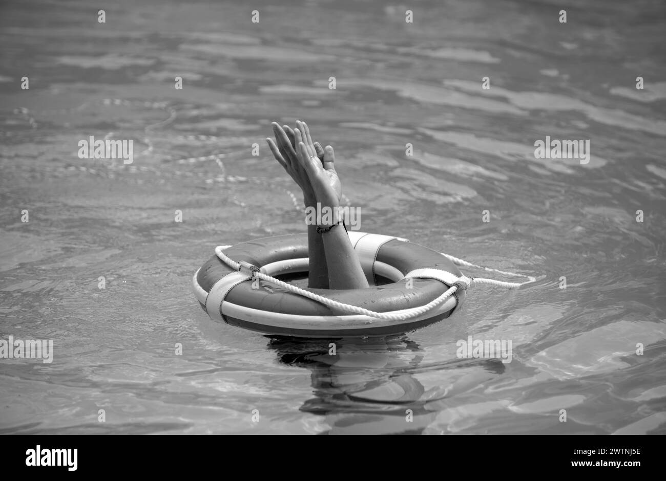 Lifebuoy help to survive concept. Support survival or save, rescue ...