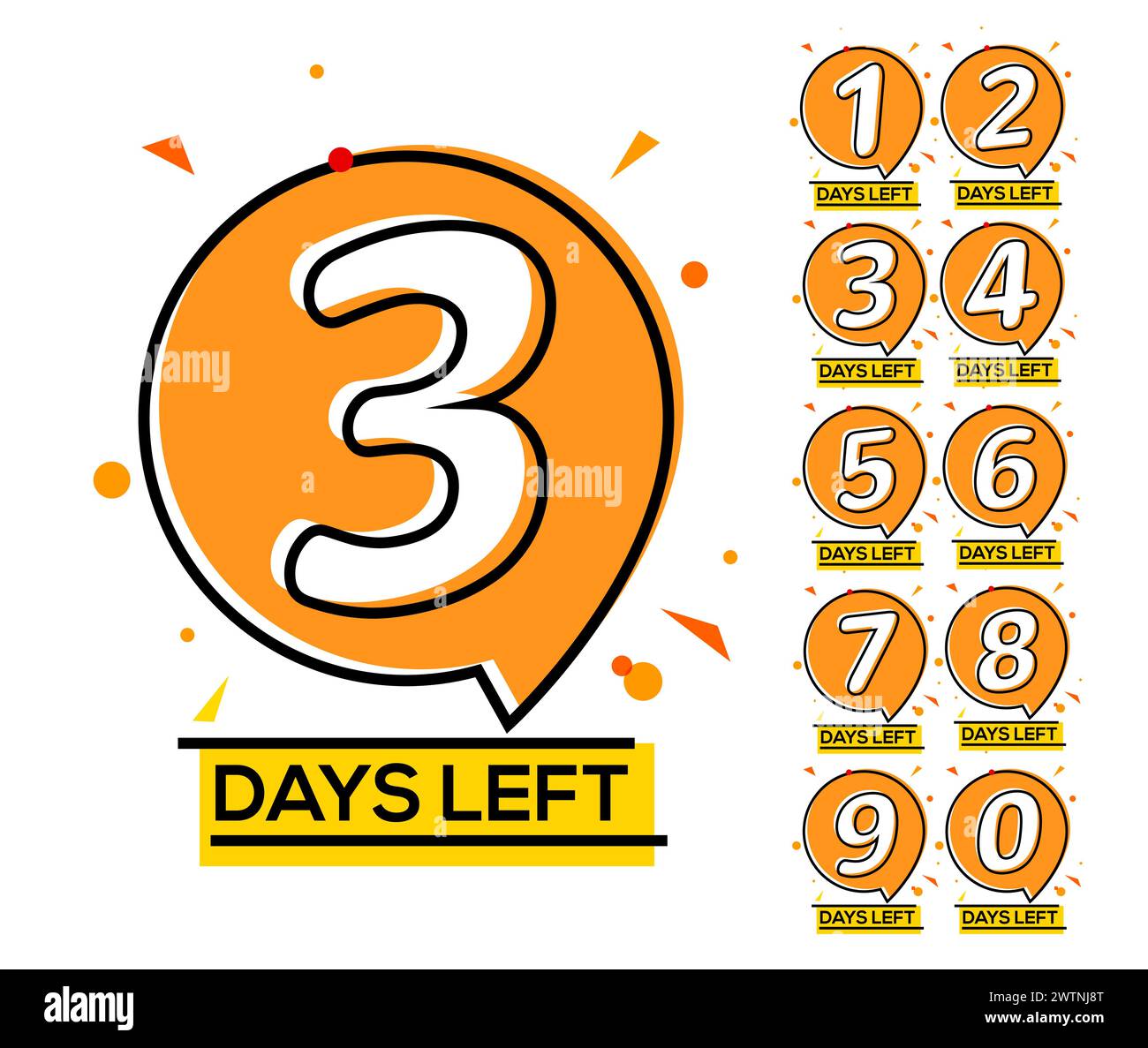 Two days go timer label hi-res stock photography and images - Alamy