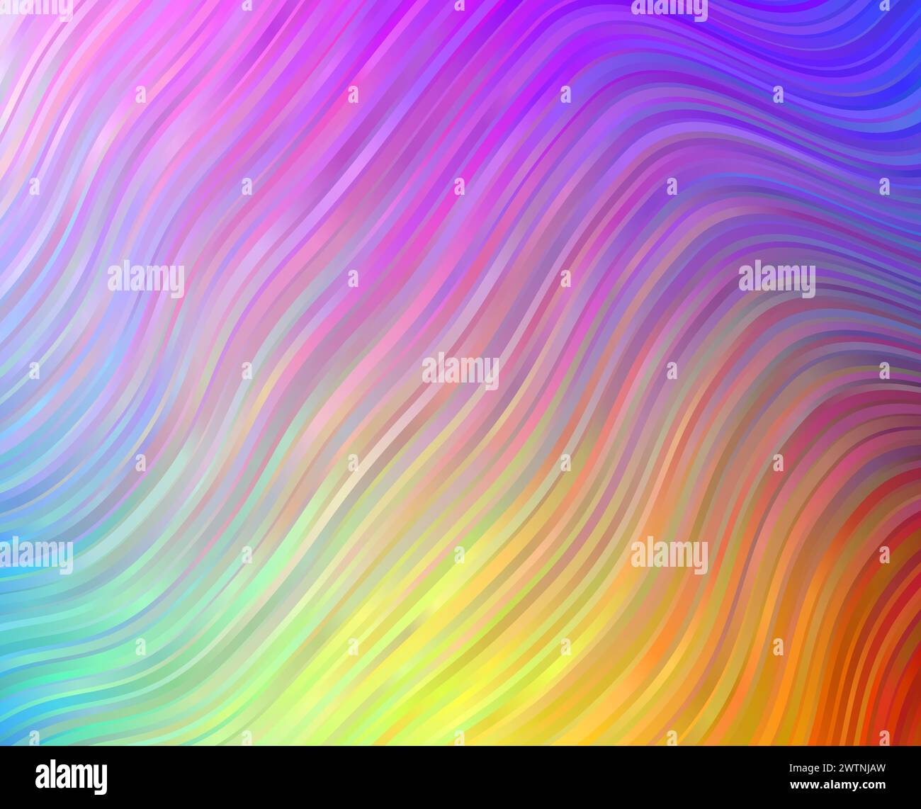 Vibrant Colorful Wavy Pattern Background, Abstract Rainbow Swirl Design ...