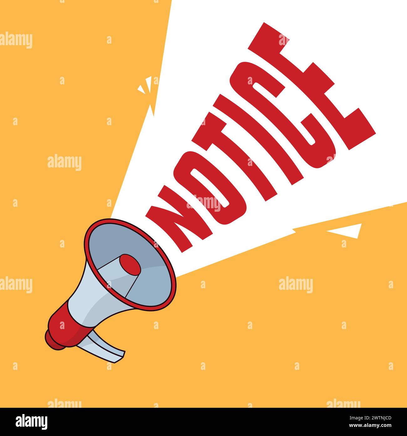 Megaphone Loud Speaker Notice Alert Speaker Icon Vector Illustration ...