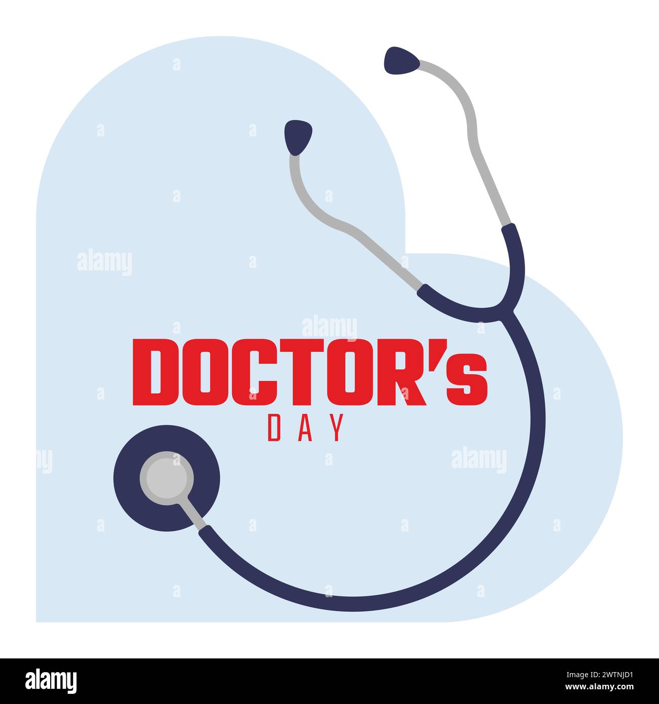 Doctor's Day Vector Icon Illustration Doctor Day Icon Stethoscope Icon ...