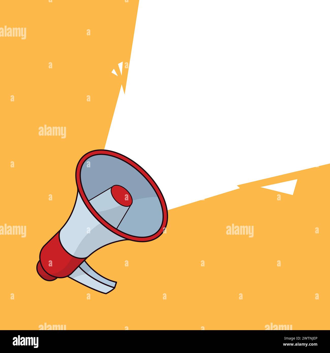 Megaphone Loud Speaker Notice Alert Speaker Icon Vector Illustration ...