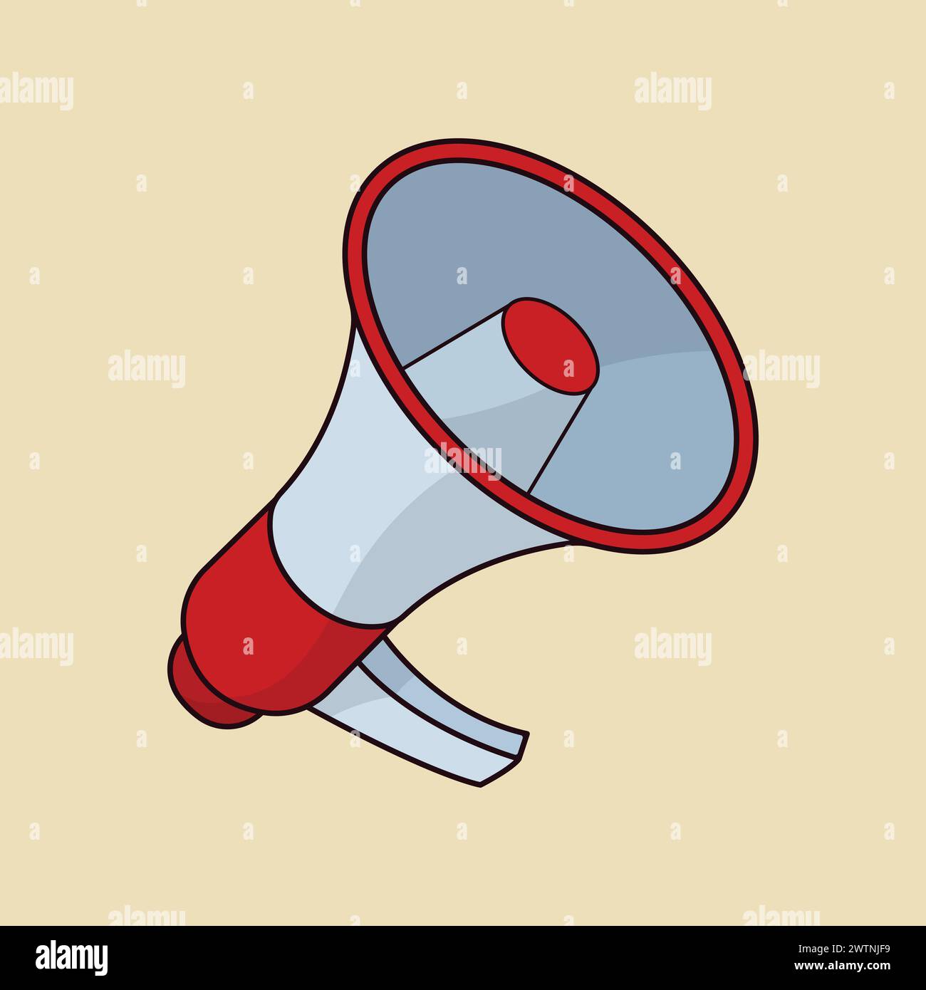 Megaphone Loud Speaker Notice Alert Speaker Icon Vector Illustration Speaker Icon Important ...