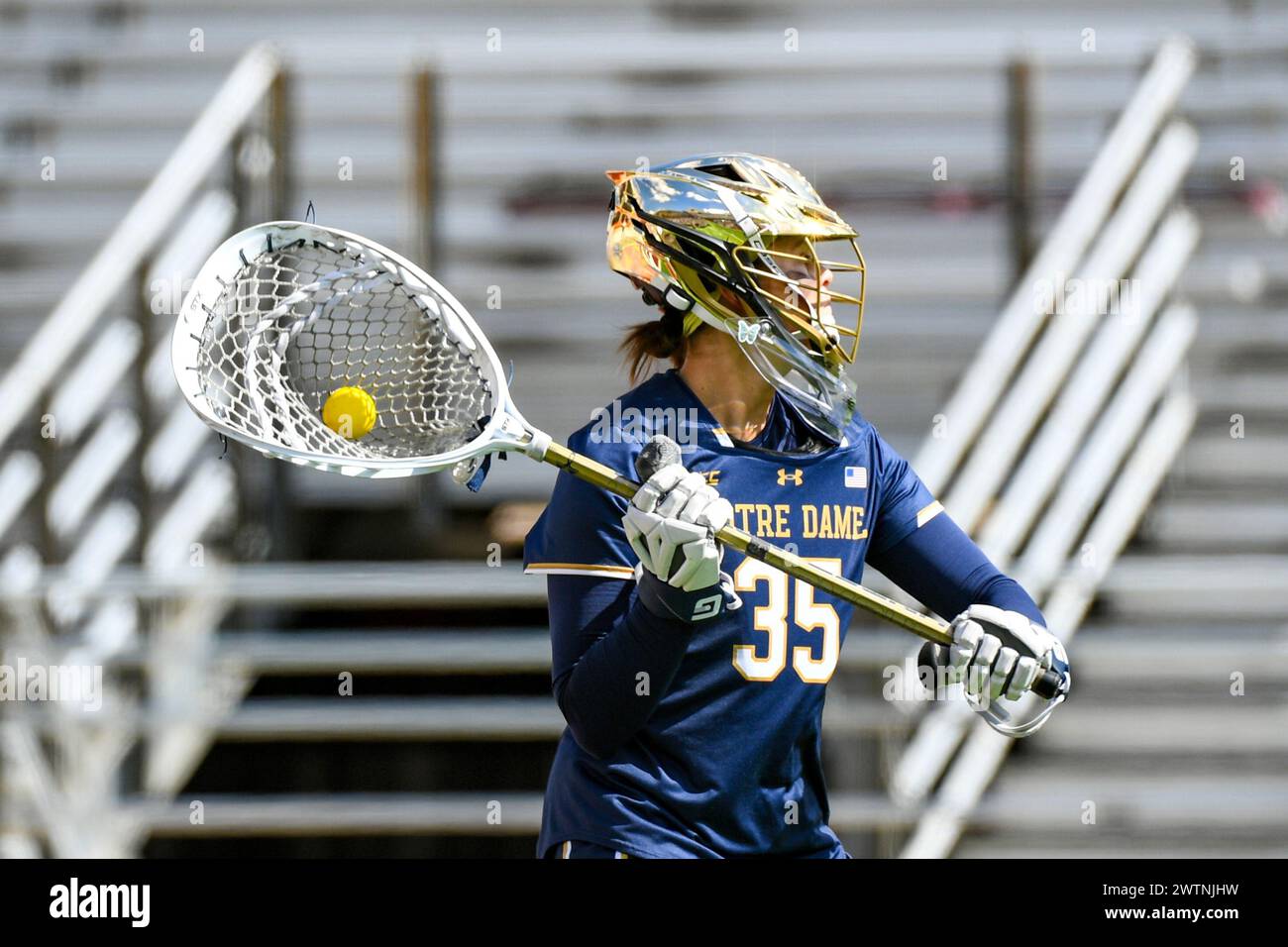 CHESTNUT HILL, MA - MARCH 16: Notre Dame Fighting Irish goalie Lilly ...