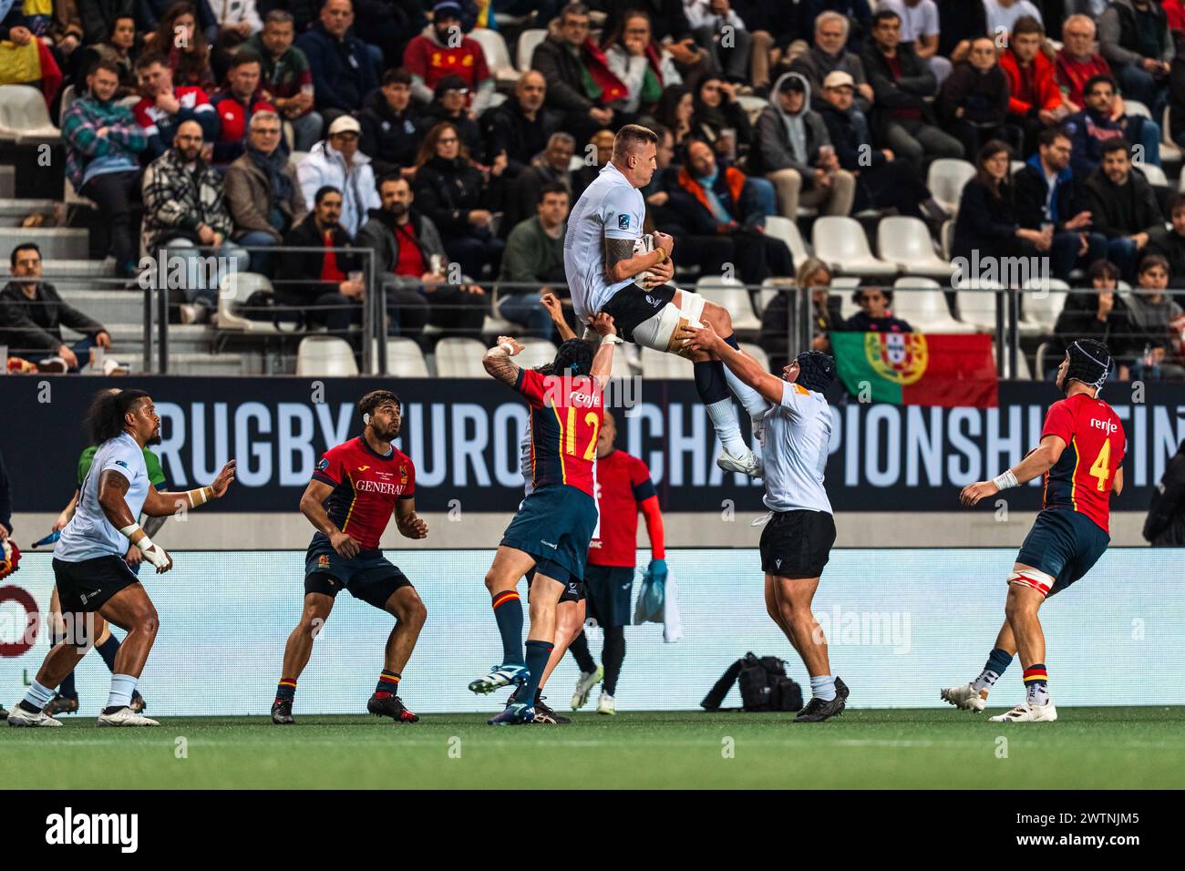 Andrei MAHU of Romania during the Rugby Europe Championship 2024 Finals, Bronze Final, rugby ...