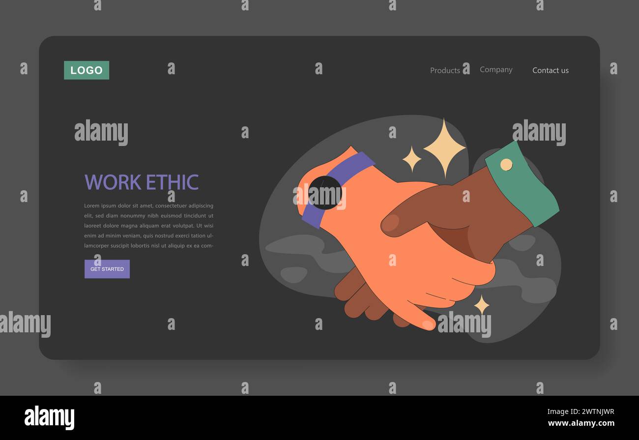 Work ethic concept. Handshake representing professional integrity and ...