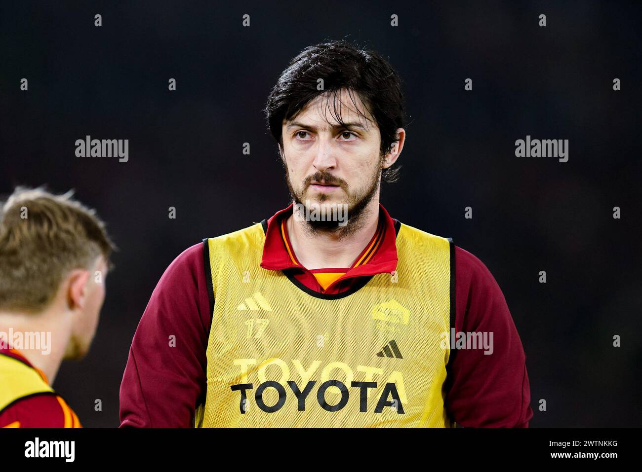 Rome, Italy. 17th Mar, 2024. Sardar Azmoun of AS Roma looks on during ...