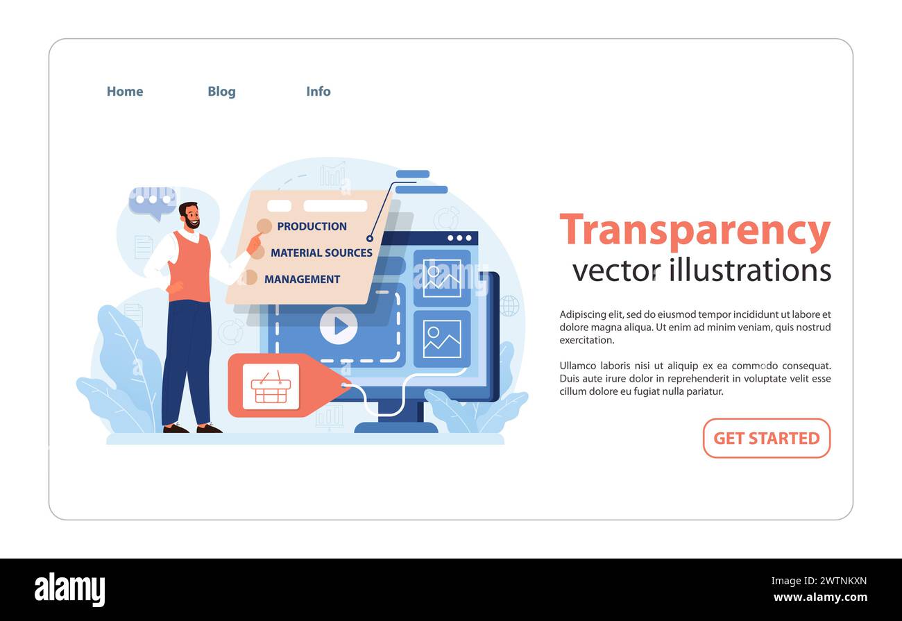 Transparency in Branding Illustration. Highlights the importance of ...