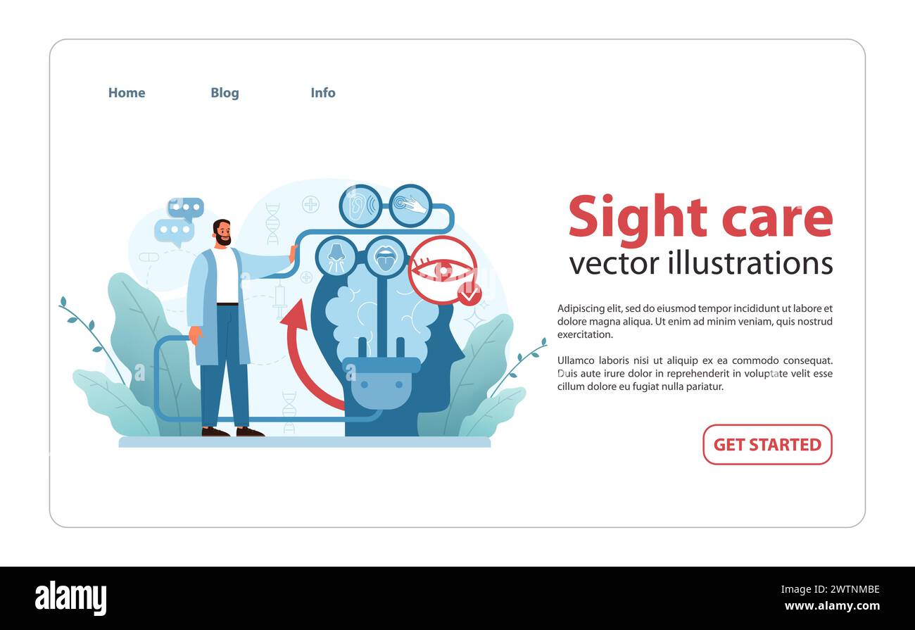 Comprehensive Eye Care Concept. A healthcare professional engages with ...