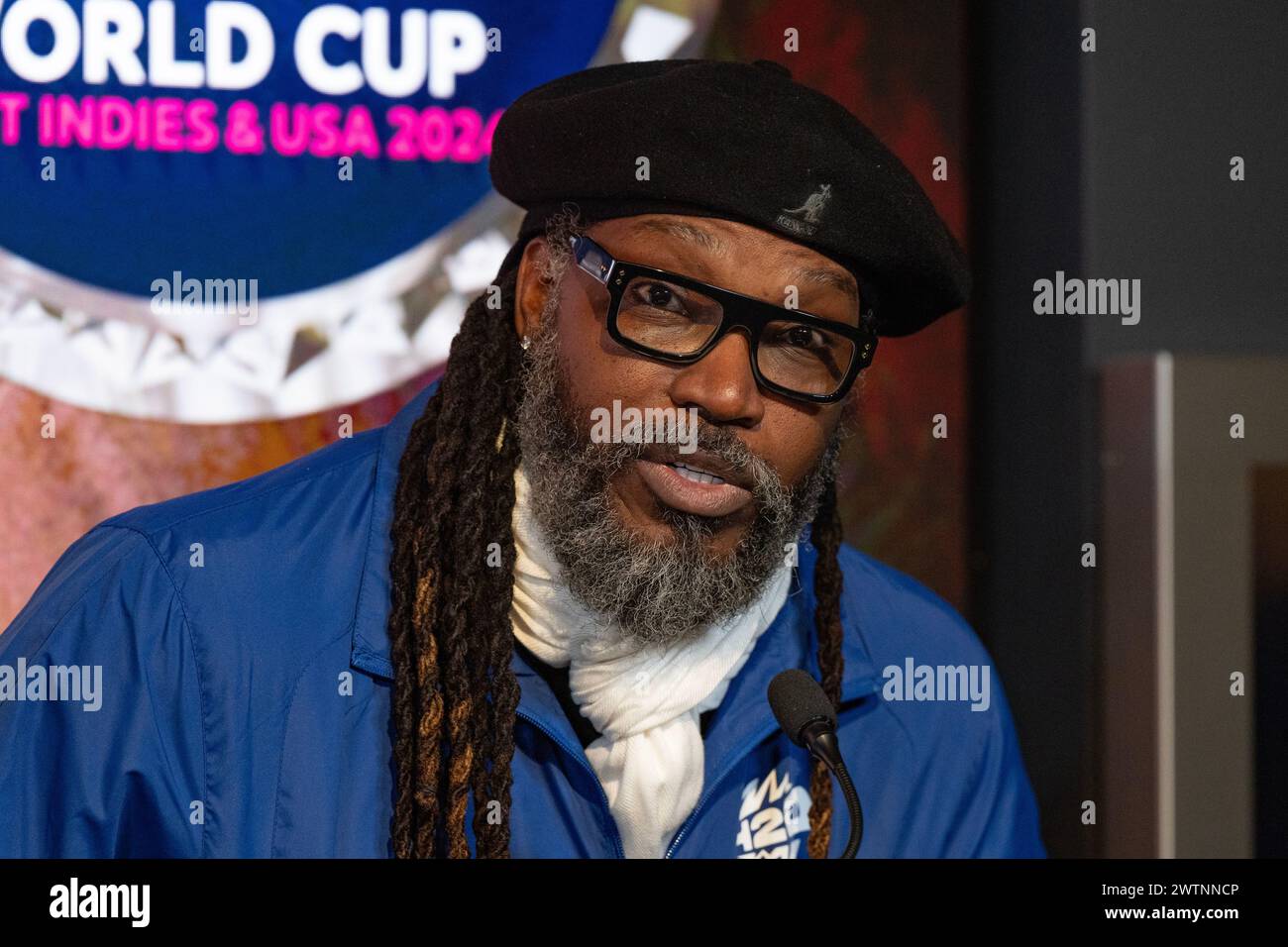 Professional cricketer Chris Gayle of team West Indies visits Empire ...