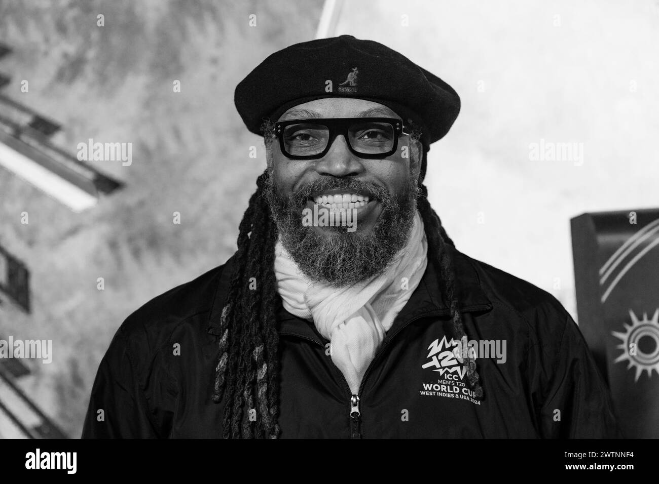 Professional cricketer Chris Gayle of team West Indies visits Empire ...