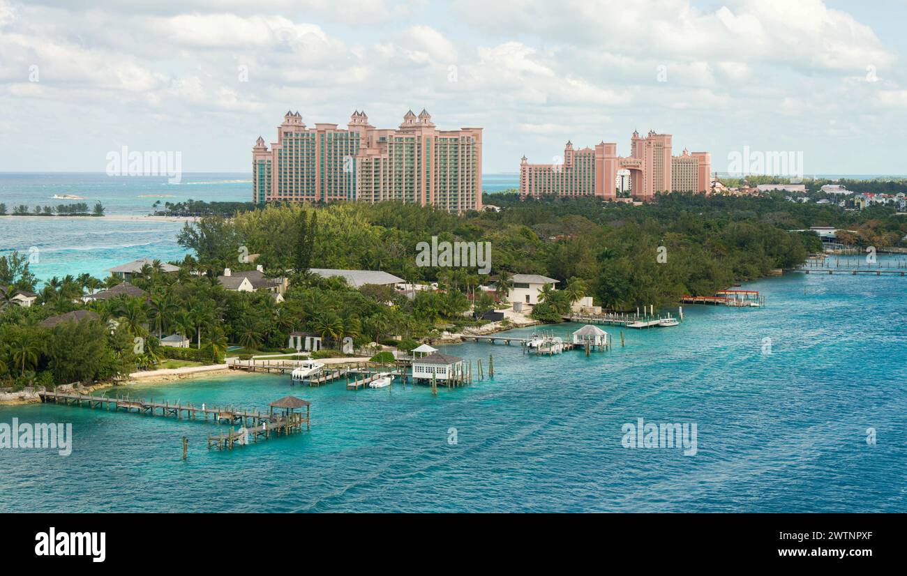 NASSAU, BAHAMAS - January 31, 2024: With a population of 260,000 ...