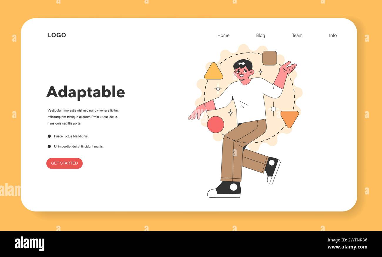 Animated vector graphic of a cheerful character, perfectly capturing ...