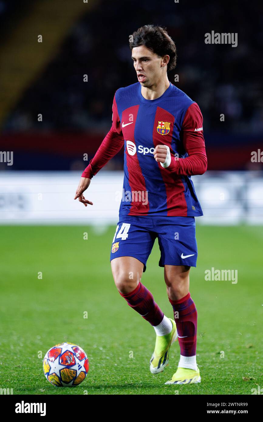 Barcelona, Spain. 12th Mar, 2024. Joao Felix in action during the Uefa ...