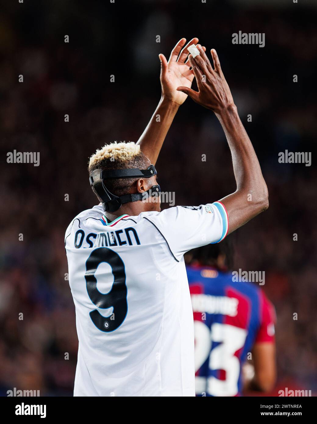 Barcelona, Spain. 12th Mar, 2024. Victor Osimhen in action during the ...
