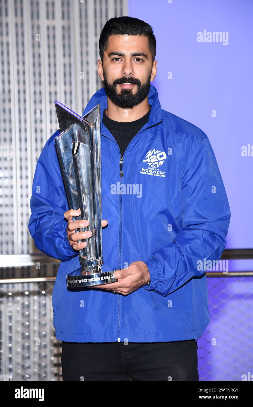New York, USA. 18th Mar, 2024. Professional Cricket player Ali Khan ...