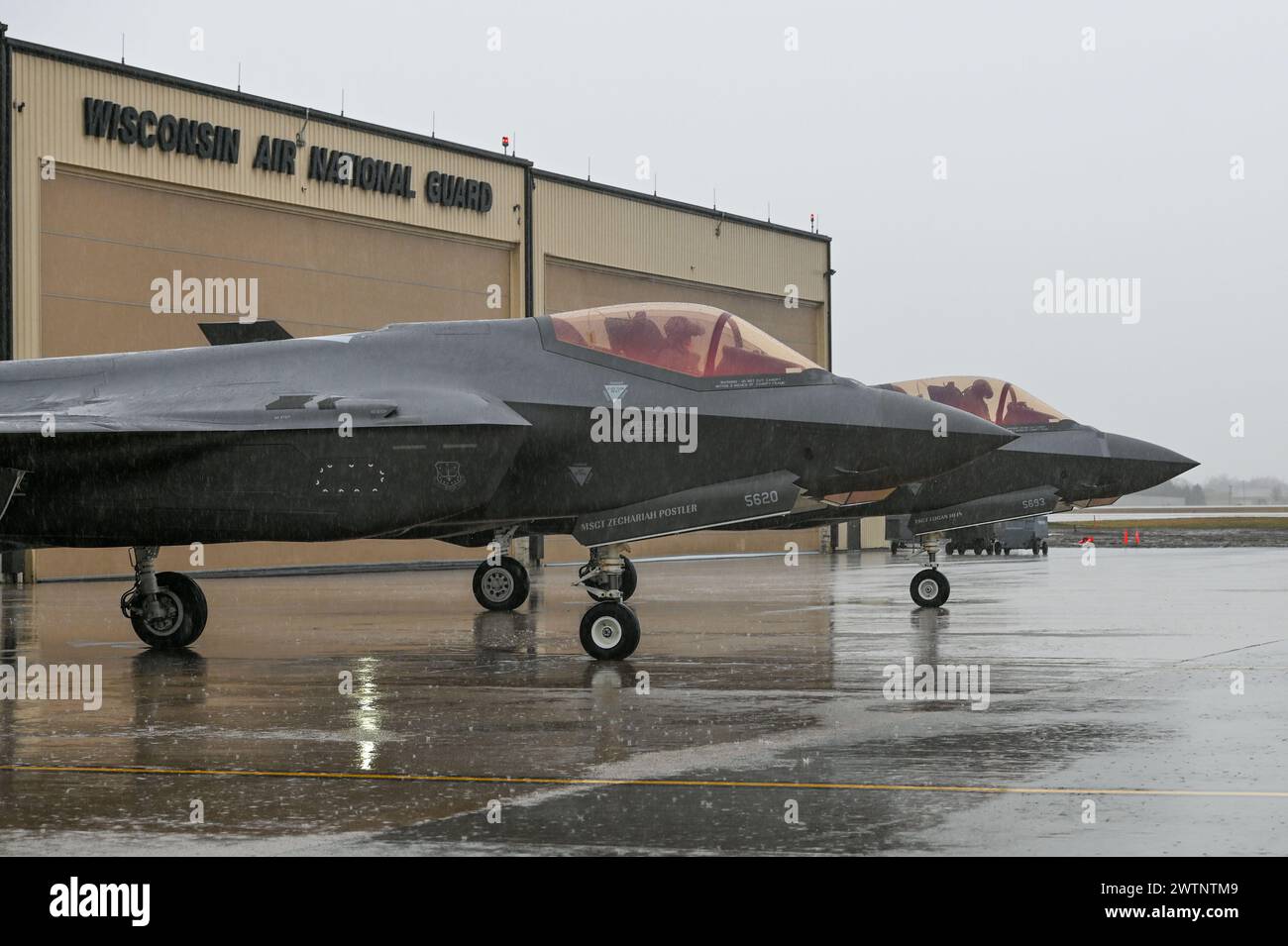 F-35A Lightning II aircraft belonging to the Wisconsin Air National ...
