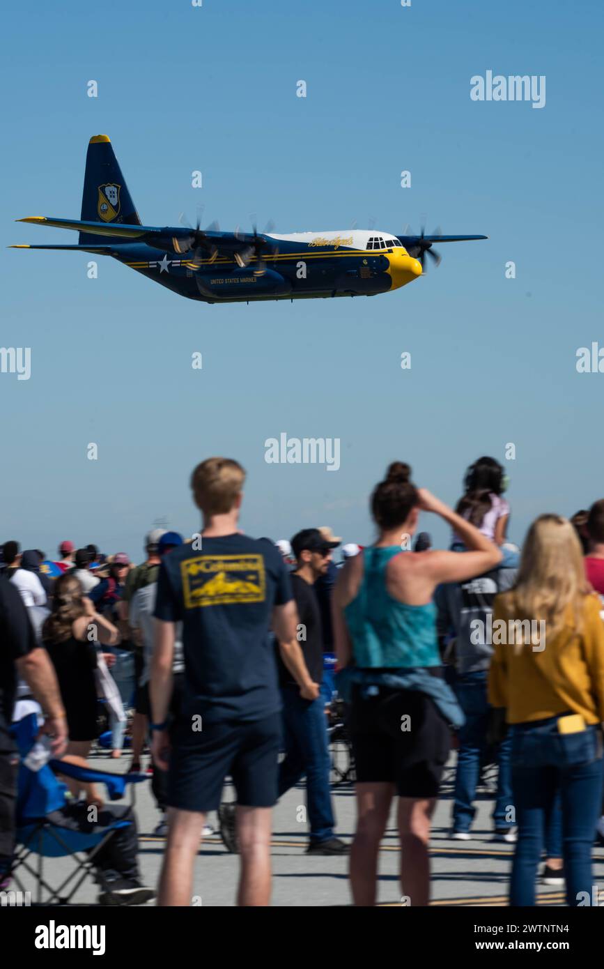 The Blue Angels' "Fat Albert" makes a pass during the Travis Air Force ...