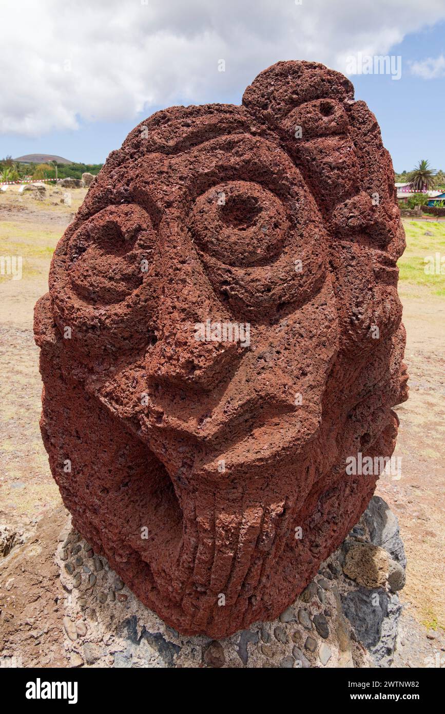 Hanga Roa, Easter Island, Chile. 26th Dec 2023. Hanga Roa, the only ...