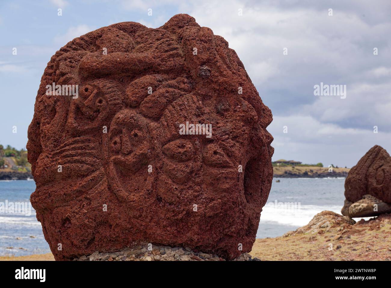 Hanga Roa, Easter Island, Chile. 26th Dec 2023. Hanga Roa, the only ...
