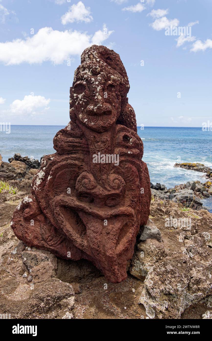 Hanga Roa, Easter Island, Chile. 26th Dec 2023. Hanga Roa, the only ...