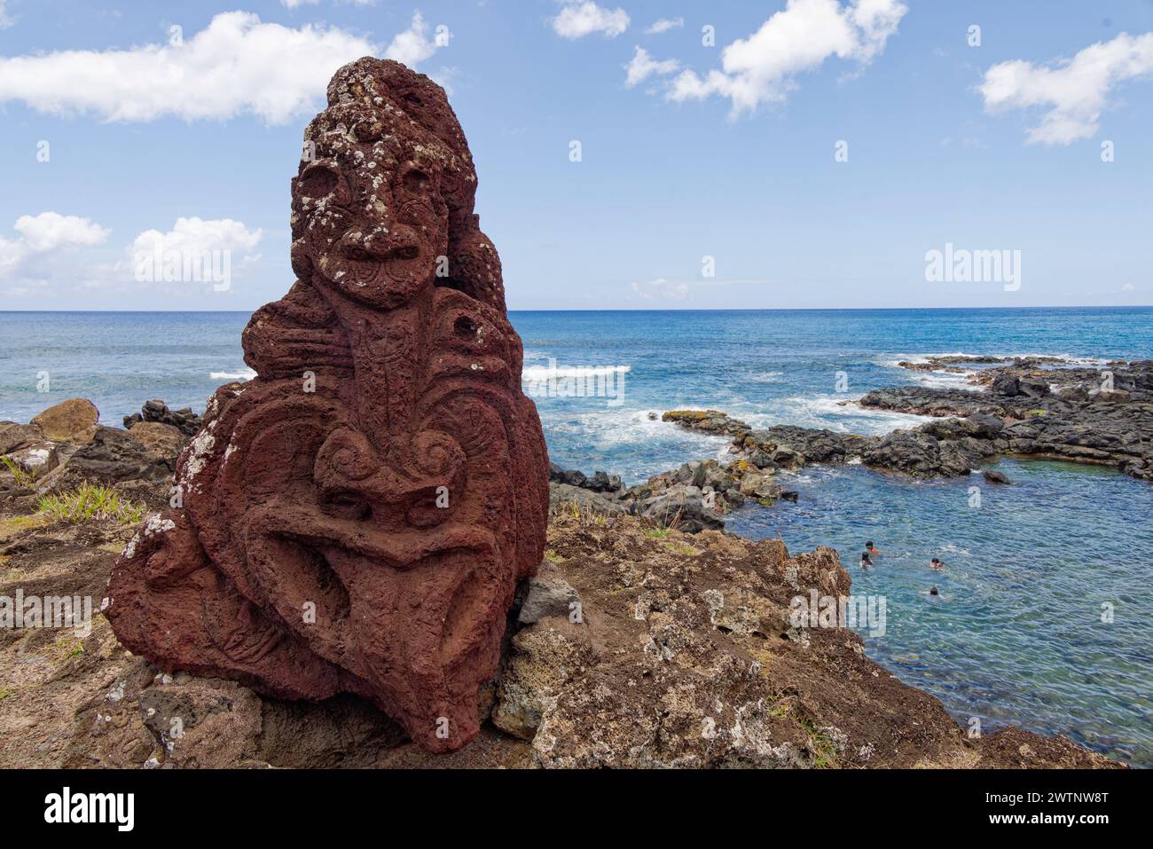 Hanga Roa, Easter Island, Chile. 26th Dec 2023. Hanga Roa, the only ...