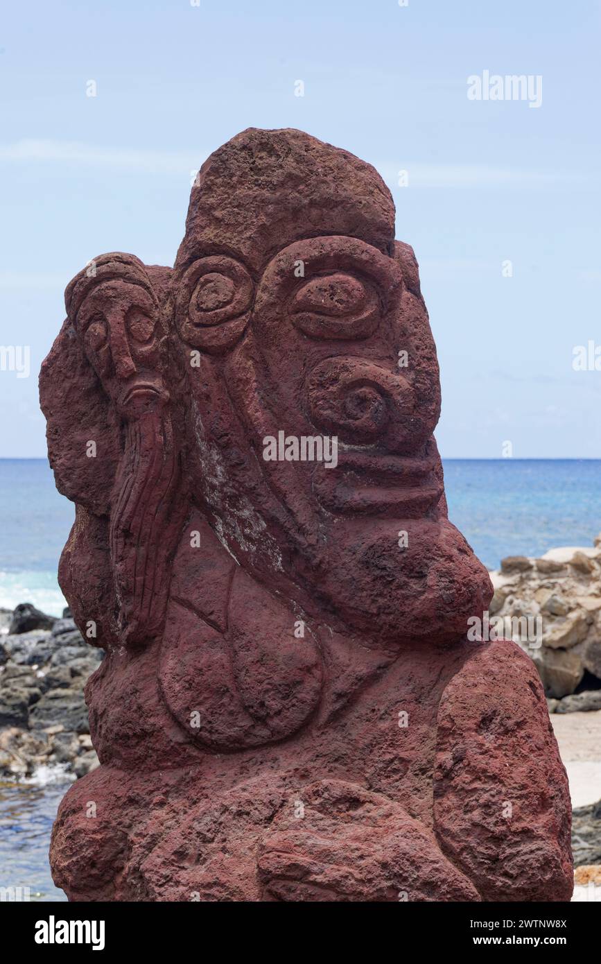 Hanga Roa, Easter Island, Chile. 26th Dec 2023. Hanga Roa, the only ...