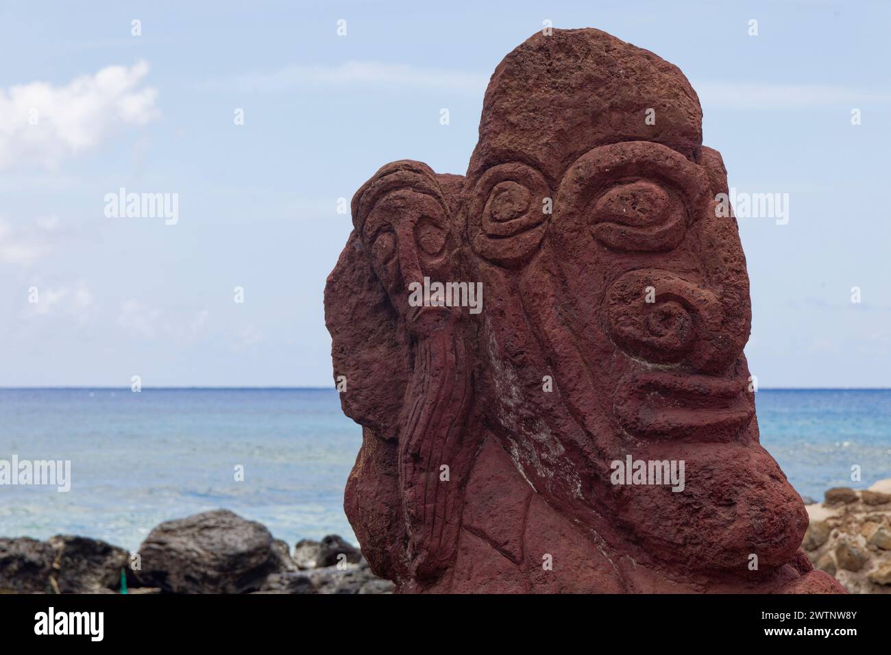 Hanga Roa, Easter Island, Chile. 26th Dec 2023. Hanga Roa, the only ...