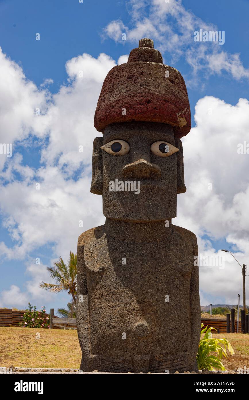 Hanga Roa, Easter Island, Chile. 26th Dec 2023. Hanga Roa, the only ...