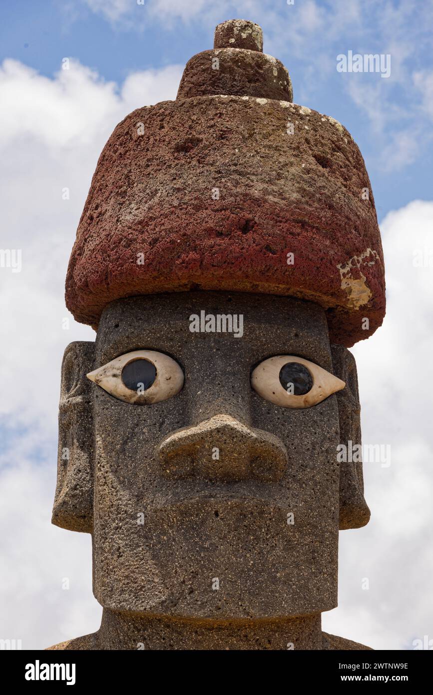 Hanga Roa, Easter Island, Chile. 26th Dec 2023. Hanga Roa, the only ...