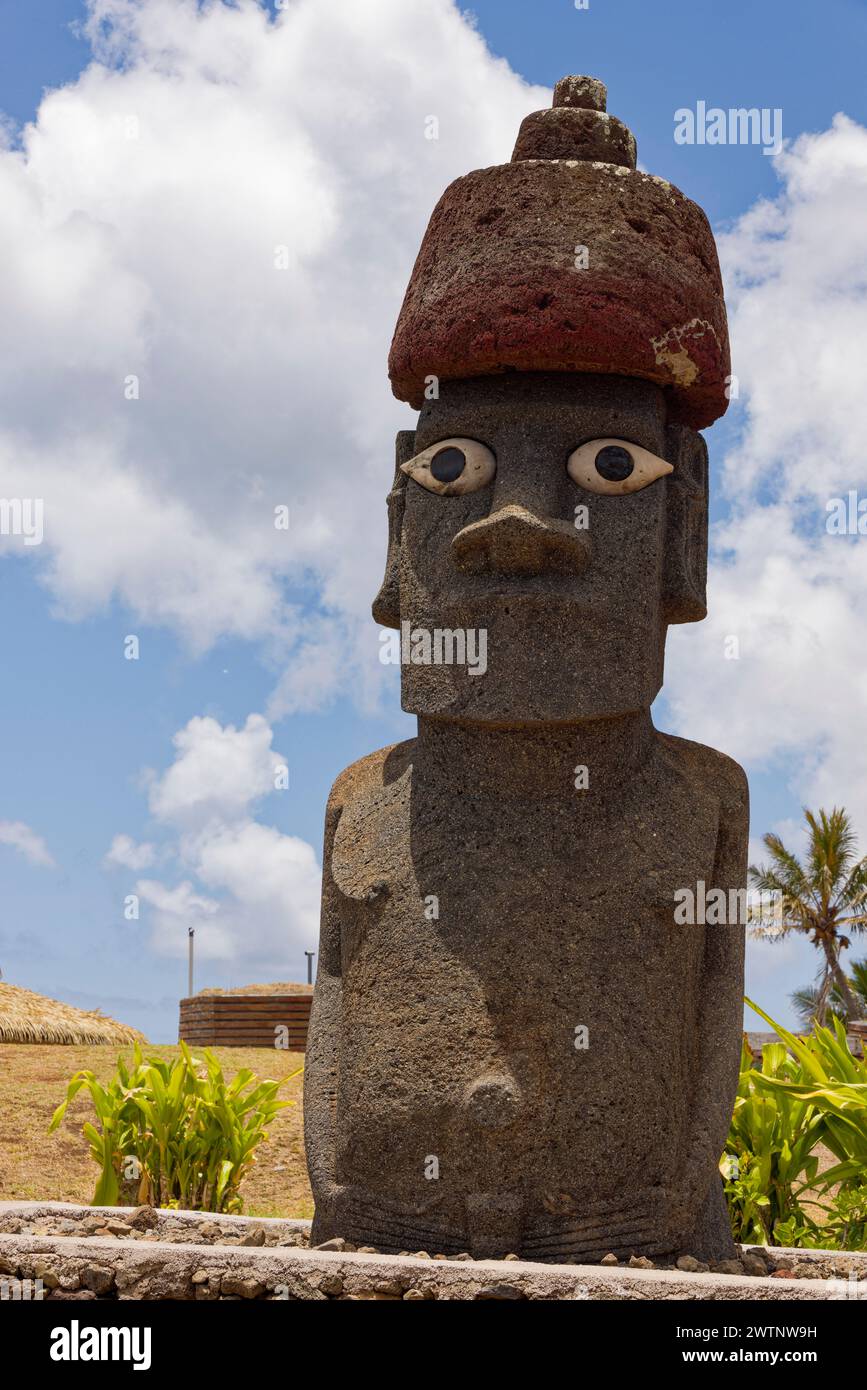 Hanga Roa, Easter Island, Chile. 26th Dec 2023. Hanga Roa, the only ...