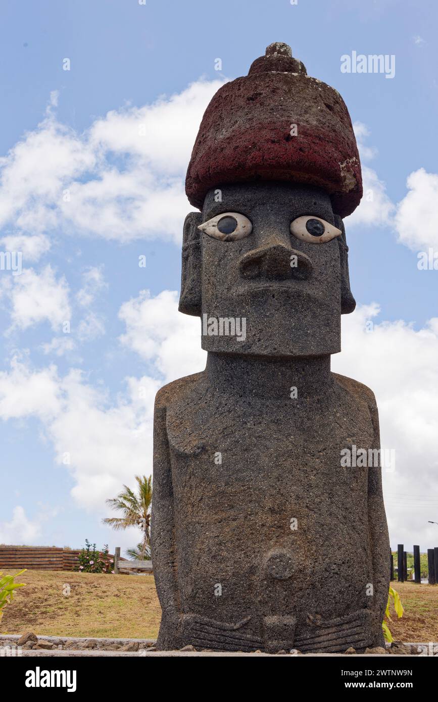 Hanga Roa, Easter Island, Chile. 26th Dec 2023. Hanga Roa, the only ...