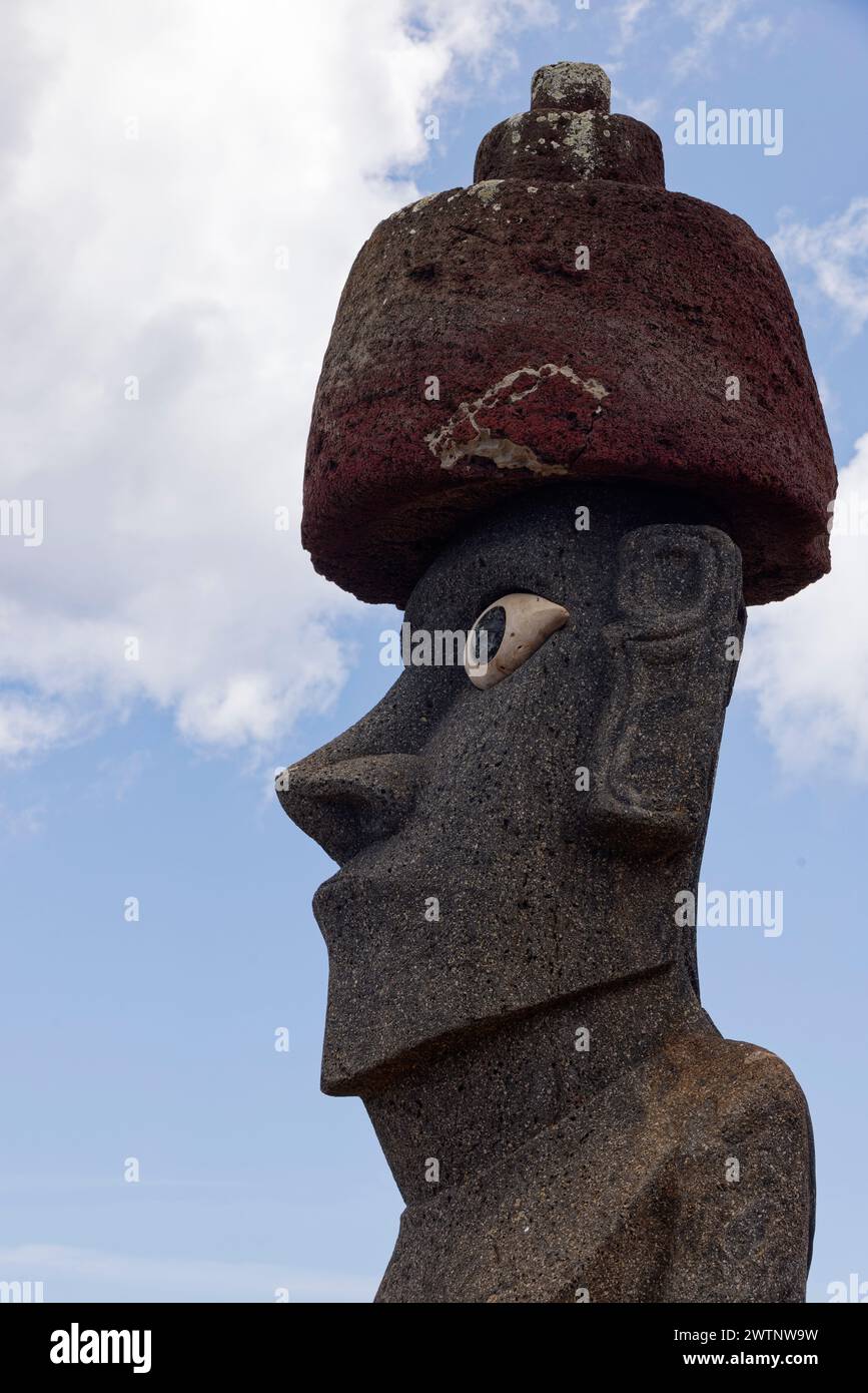 Hanga Roa, Easter Island, Chile. 26th Dec 2023. Hanga Roa, the only ...