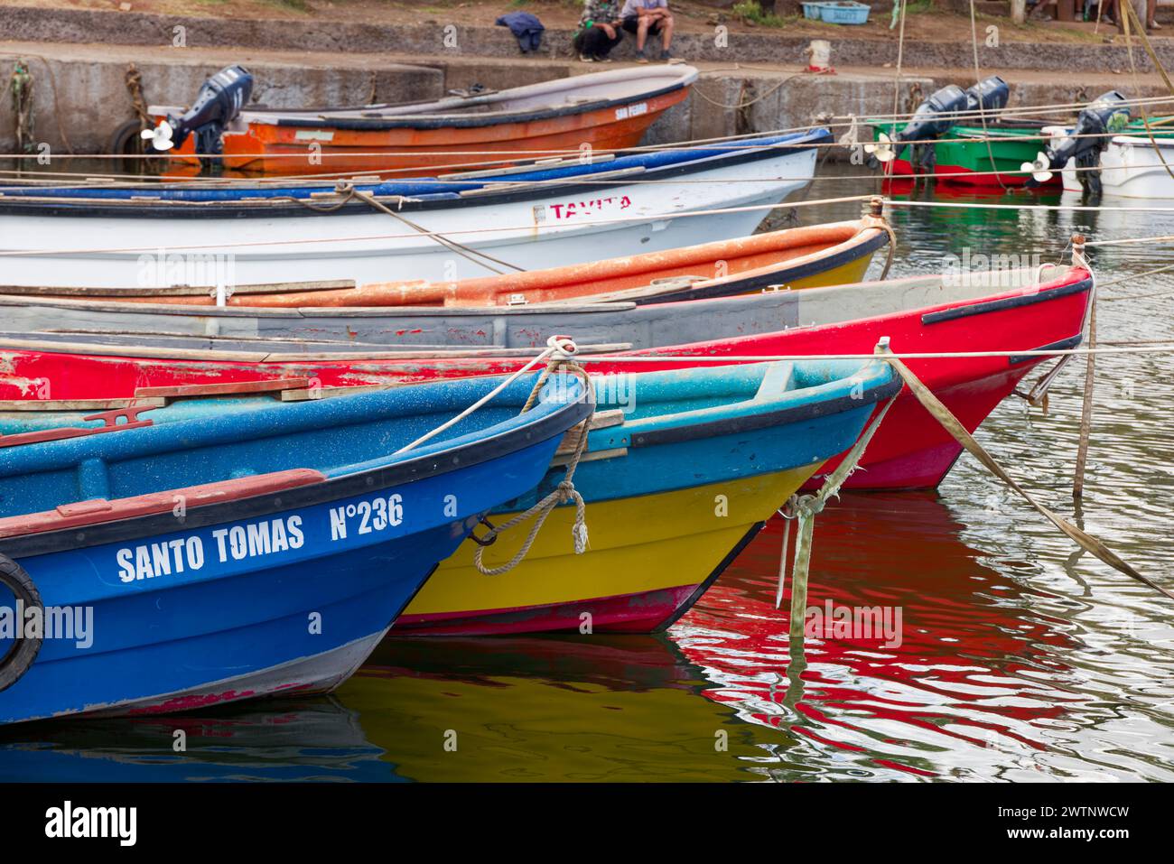 Hanga Roa, Easter Island, Chile. 26th Dec 2023. The Hanga Piko fishing ...