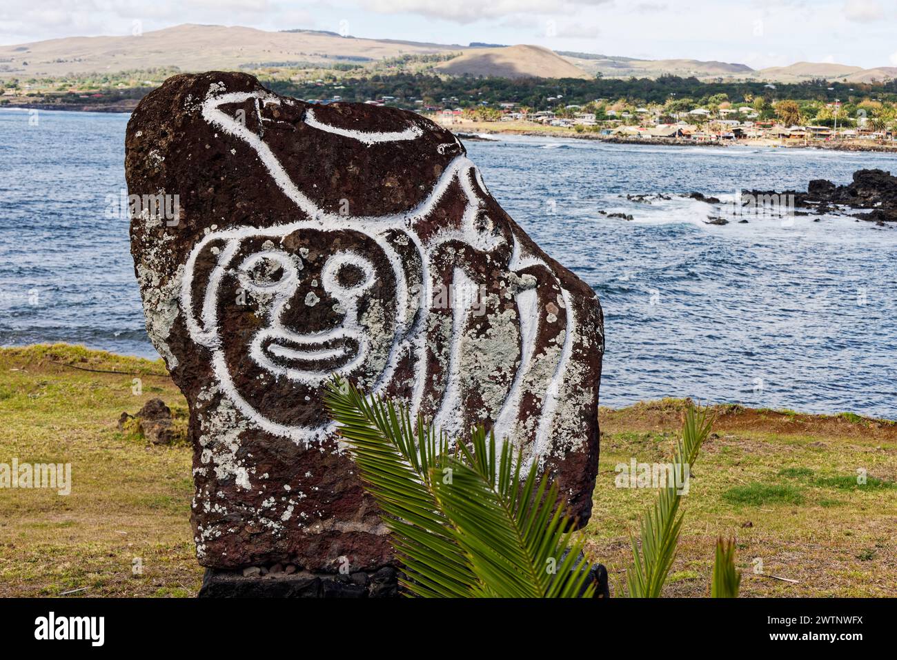 Hanga Roa, Easter Island, Chile. 26th Dec 2023. Hanga Roa, the only ...
