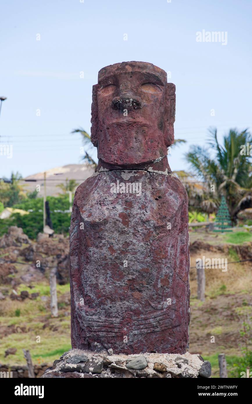 Hanga Roa, Easter Island, Chile. 26th Dec 2023. Hanga Roa, the only ...