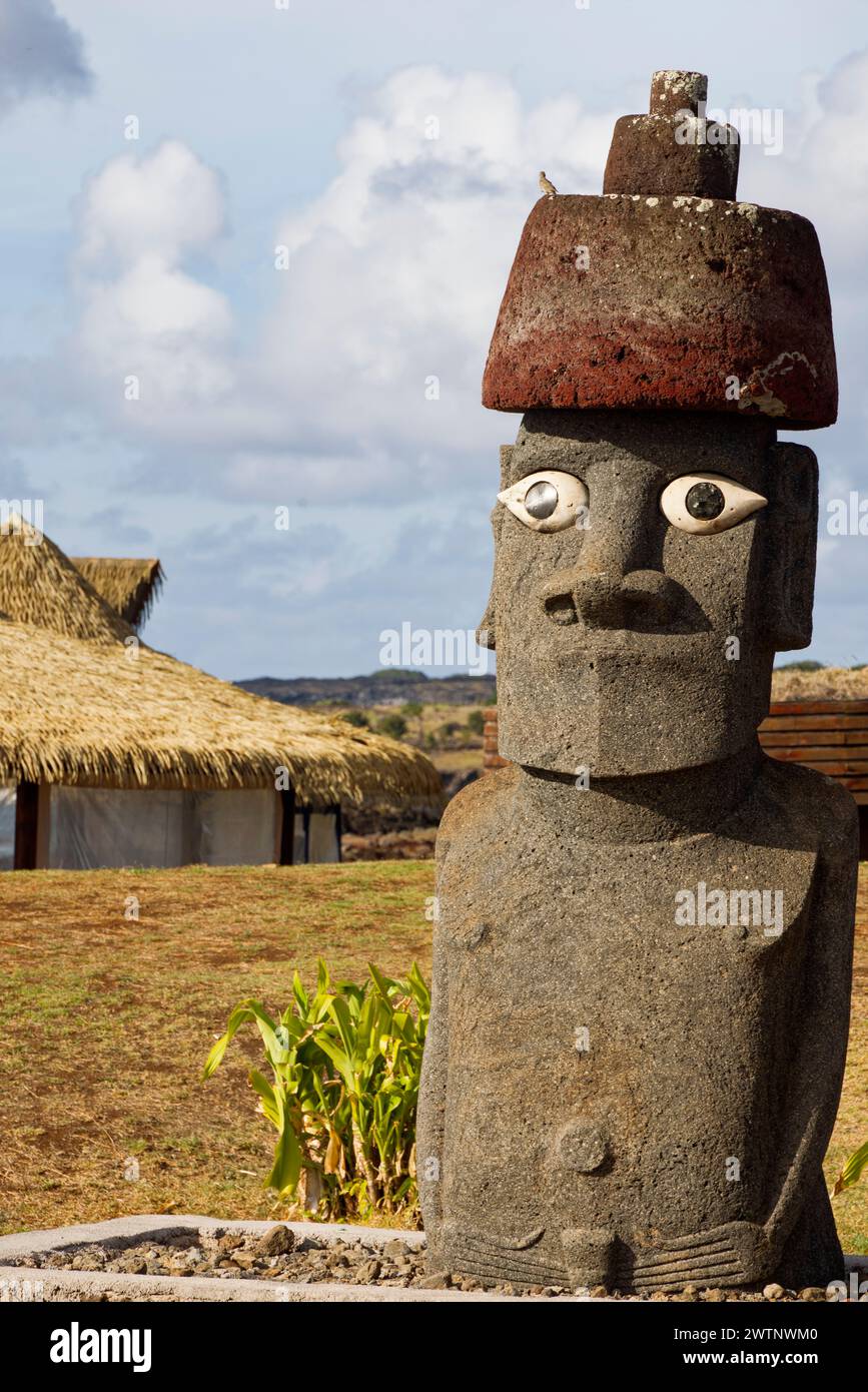 Hanga Roa, Easter Island, Chile. 26th Dec 2023. Hanga Roa, the only ...